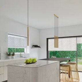 Závěsná lampa SOLLUX PASTELO 5L zlatá G9 5x8W bez žárovky SL.1173