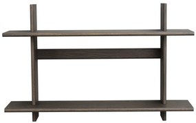 ROWICO Nástěnná police WESTLOCK 75x48 cm tmavě hnědá