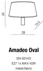 Retro nástěnné svítidlo Amadeo E27