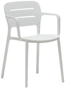 Bílá plastová zahradní židle Kave Home Morella