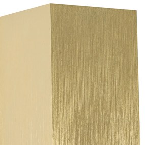 Designové nástěnné svítidlo zlaté čtvercové 2-světlo - Sab Honey