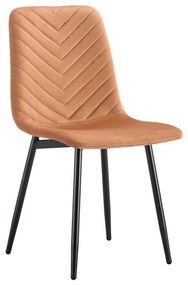 Kondela Židle, terakota Velvet látka/černá, RAMITA TYP 2