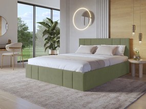 Eka Čalouněná postel SAMANTA - Kronos 90x200 cm Barva látky: Světle modrá (Kronos 31)