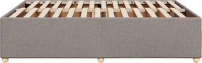 Rám postele bez matrace taupe 160 x 200 cm textil 3284747