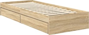 Postel s úložným prostorem se zásuvkou Sonoma dub 75 x 190 cm 3409603