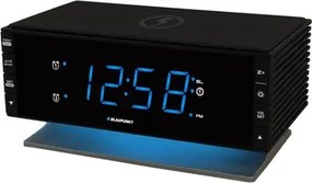 BLAUPUNKT CR55CHARGE černá / rádio budík / bezdrátová nabíječka / LED