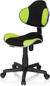 HJH Office Dětský psací stůl / Dětská židle Kiddy Gti-2 (černá/zelená)