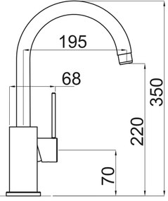 Sinks VITALIA pureblack SFTVIGR26