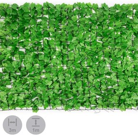 Fency Bright Ivy, plot na ochranu před pozorováním, ochrana před větrem, 300 x 100 cm, břečťan, světle zelený