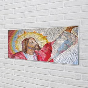 akrylový obraz mozaika Jesus 120x60 cm