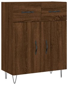 Skříň highboard hnědý dub 69,5 x 34 x 180 cm kompozitní dřevo - Default Title