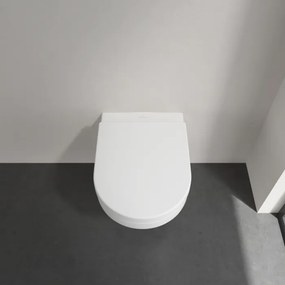 VILLEROY & BOCH Villeroy &amp; Boch ARCHITECTURA - Záchodové sedátko s poklopem, s funkcí QuickRelease a SoftClosing, bílá alpin 98M9C101