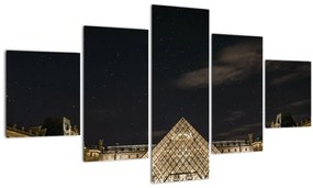 Obraz - Louvre v noci (125x70 cm)