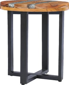 Konferenční stolek 40 x 45 cm masivní teak a polyresin 281652