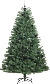 Umělý Skládací Vánoční Strom Zelená 240 cm PVC a kov 3395506