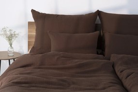 Celoroční mušelínové povlečení Chocolate - GOTS Velikost: 140 x 200 + 70 x 90