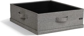 Šedý látkový úložný box s víkem 46x56x16 cm Soft Storage Low – Bigso