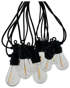 Baterie Centrum LED Venkovní dekorační řetěz 10xLED/0,36W/230V 8 m IP44 černá 034 0001082