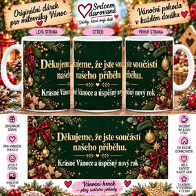 Vánoční hrnek 300 ml – Vánoční poděkování – dárek pro obchodní partnery