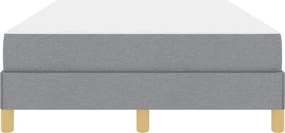 Postel s boxspringem s matrací Světle šedá 120 x 190 cm textil 3398549