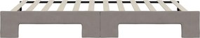 Válenda s přistýlkou taupe 100 x 200 cm textil 3197434