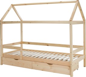 Montessori postel, 90x200, přírodní, masiv, NOEMA