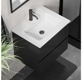 BATH DELUXE Koupelnová skříňka s umyvadlem CONOR 61 cm černá/bílá BT0097+BT0127