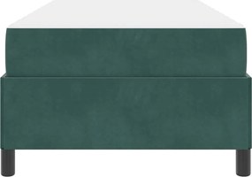 Rám postele Tmavě zelená 100 x 200 cm textil 3399045