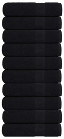 Ručníky FROGN 10 ks černé 50x100 cm 360 g/m² 136952