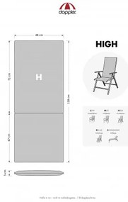 Doppler SPOT 6101 vysoký - polstr na židli a křeslo