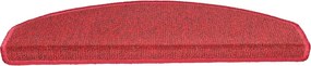 Schodové rohože 20 ks 65 x 24 x 4 cm červené půlkulaté velké 3365794