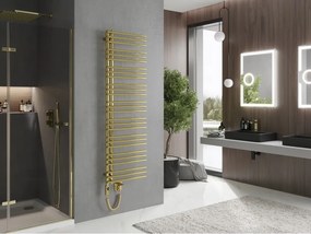 Mexen Neptun, elektrické topné těleso 1600 x 500 mm, 600 W, zlatá lesklá, W101-1600-500-2600-50