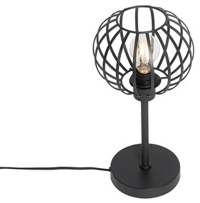 Designová stolní lampa černá - Johanna