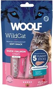 WOOLF Snack WOOLF WildCat Cream Functional Duck&Salmon 5x14g