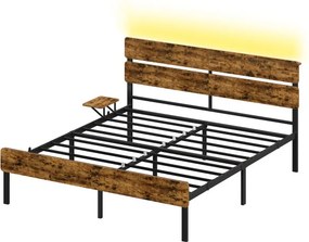 Manželská postel s LED osvětlením RMBB35105K102