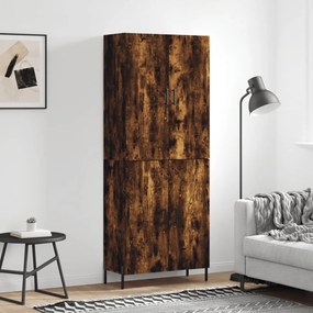 Skříň highboard kouřový dub 69,5 x 34 x 180 cm kompozitní dřevo,  3195688