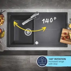 Grohe Get - Dřezová baterie supersteel