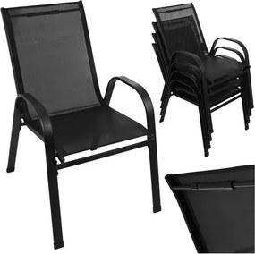 Sada zahradních židlí – 4 židle na terasu, balkon, zahradu