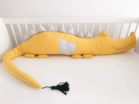 SenLove Bavlněný chránič do dětské postele DRÁČEK Zvolte barvu: Žlutá