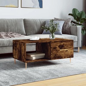 vidaXL Konferenční stolek 90 x 50 x 40 cm kompozitní dřevo [829200] Barva: bílá s vysokým leskem