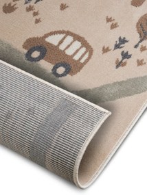 Hanse Home, Dětský koberec Adventures 105972 Cream Brown Grey, 120x170, béžová, dětský pokoj