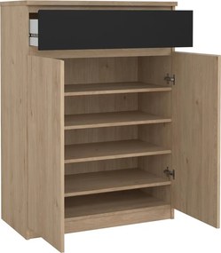 FALCO Botník Simplicity 209 jackson hickory/černý mat