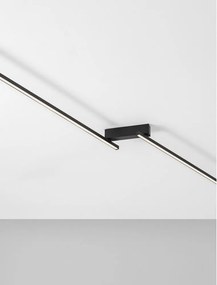Matně černé hliníkové LED stmívatelné stropní svítidlo 4x309 cm Briana – Nova Luce