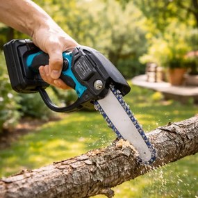 Akumulátorová ruční 8″ mini pilka WORTH AIR KE24-286 + 2x baterie 21 V + příslušenství + kufřík