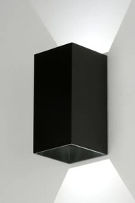 Venkovní nástěnné černé LED svítidlo Cortenno Black