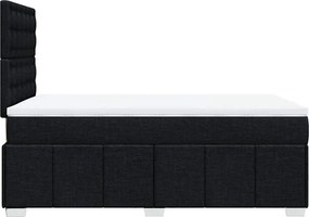 Box spring postel s matrací černá 120x190 cm textil 3293923