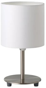 Eglo 54744 - Stolní lampa ANADIA 1xE14/40W/230V bílá/matný chrom