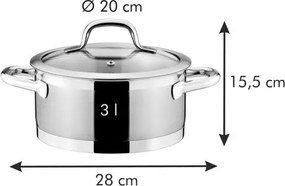TESCOMA Kastrol PRESIDENT s poklicí ø 20 cm, 3,0 l