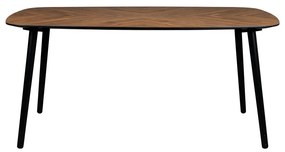Jídelní stůl s deskou v dekoru ořechového dřeva 90x165 cm Clover – Dutchbone