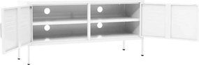 TV skříňka bílá 105 x 35 x 50 cm ocel 336233
